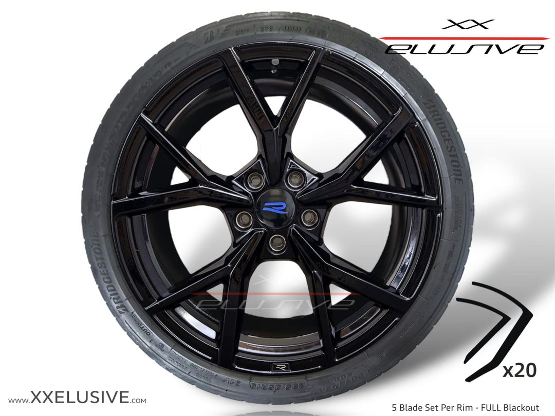 XXE Alloy Wheel Decal for Golf Mk8 GTD GTI R Mk8 Estoril Wheels Full ...