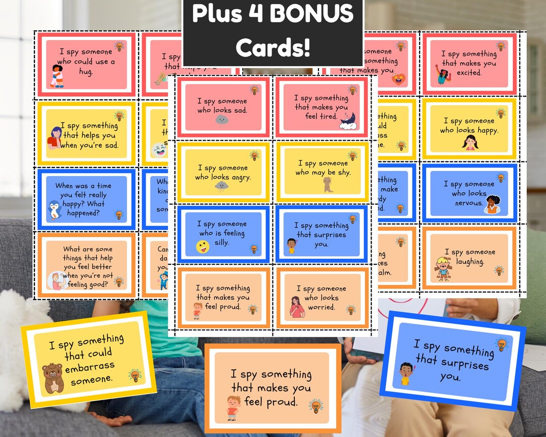 I Spy Feelings Game | Printable Emotions Activity for Kids | Emotional ...