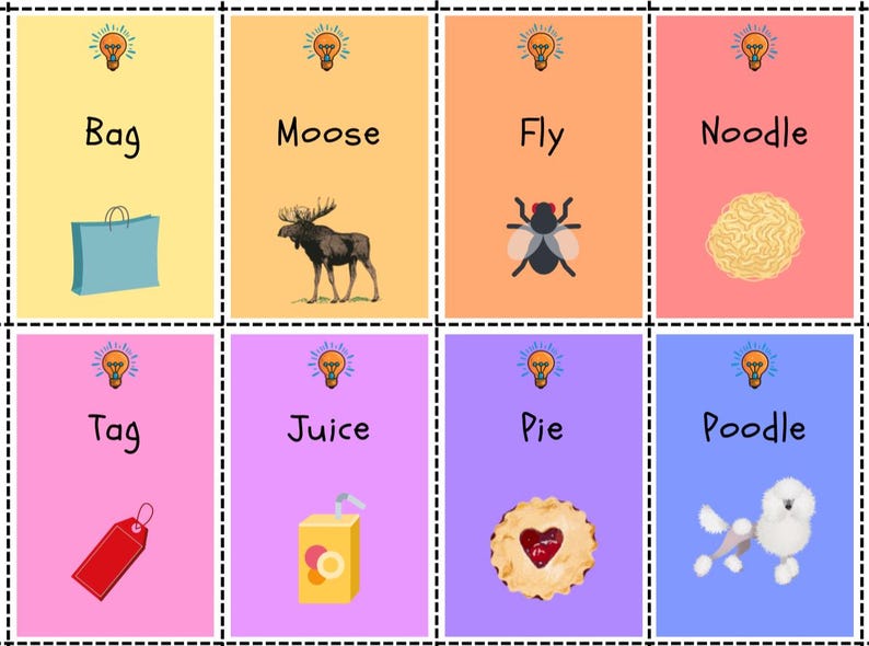 Rhyming Word Match Game – Printable Phonics Activity for Preschool ...