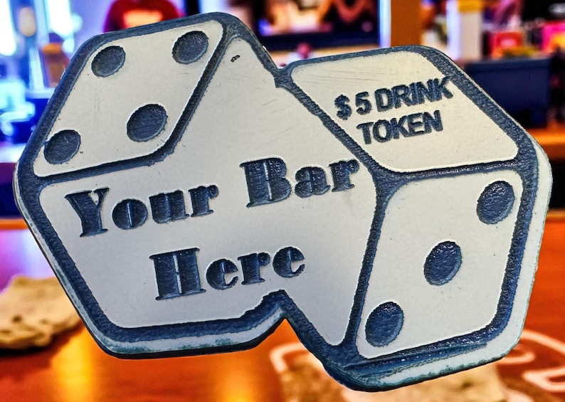 Custom Drink Tokens Made to Order in Custom Shapes. - Etsy