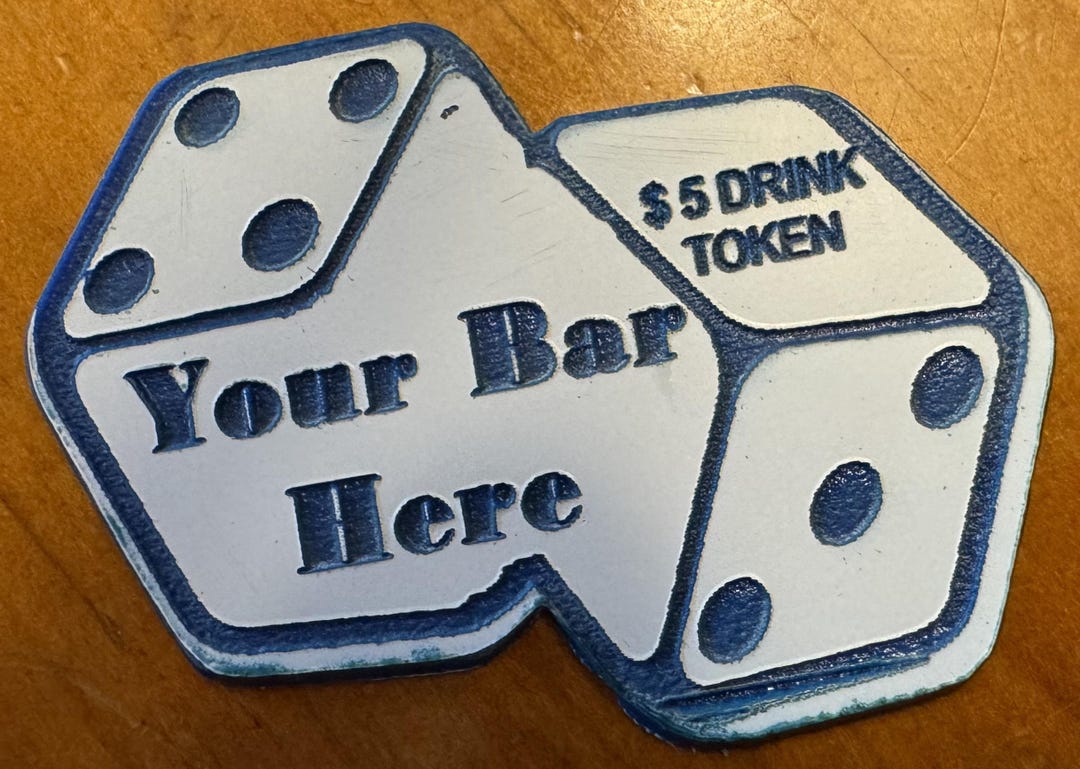 Custom Drink Tokens Made to Order in Custom Shapes. - Etsy