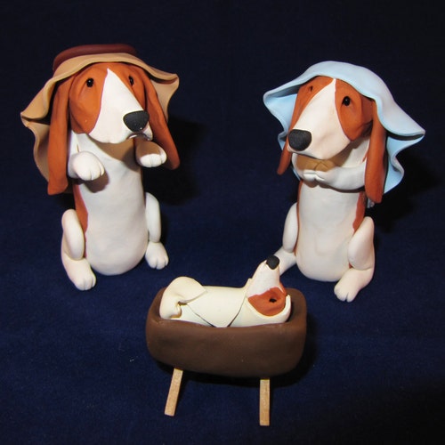 Custom/made to Order 9-piece Dog Breed Nativity Set - Etsy