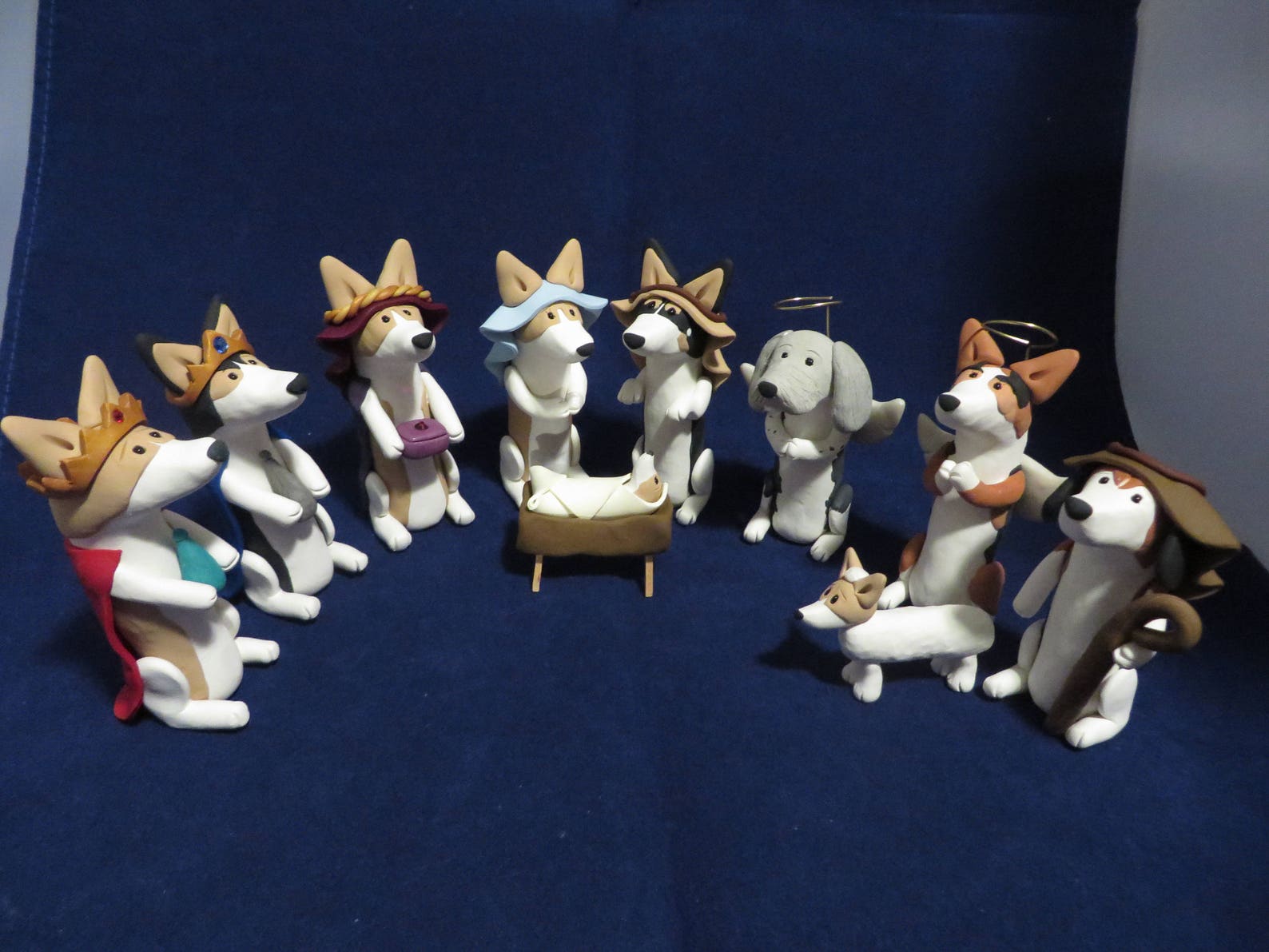 Custom/made to Order 9-piece Dog Breed Nativity Set - Etsy