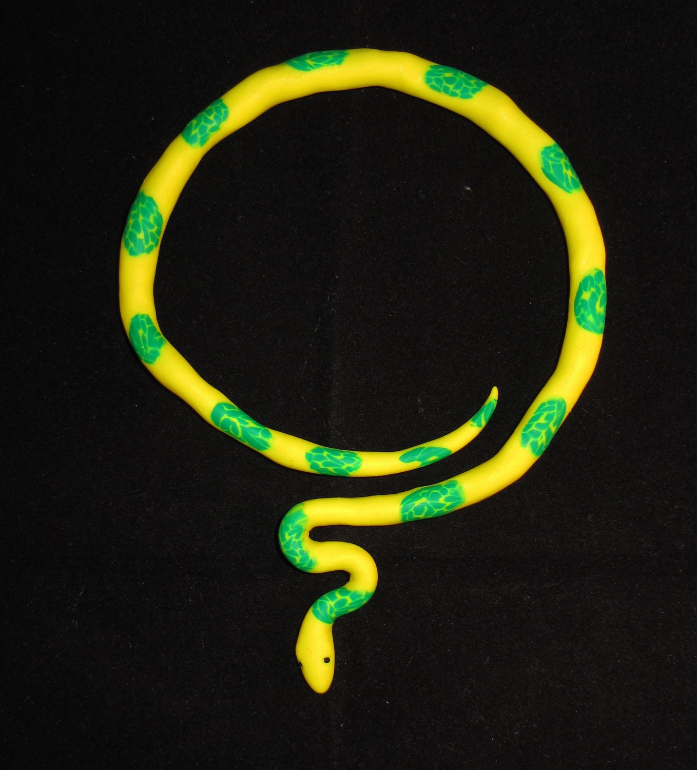 Orange and Red Flexible Snake Necklace - Etsy