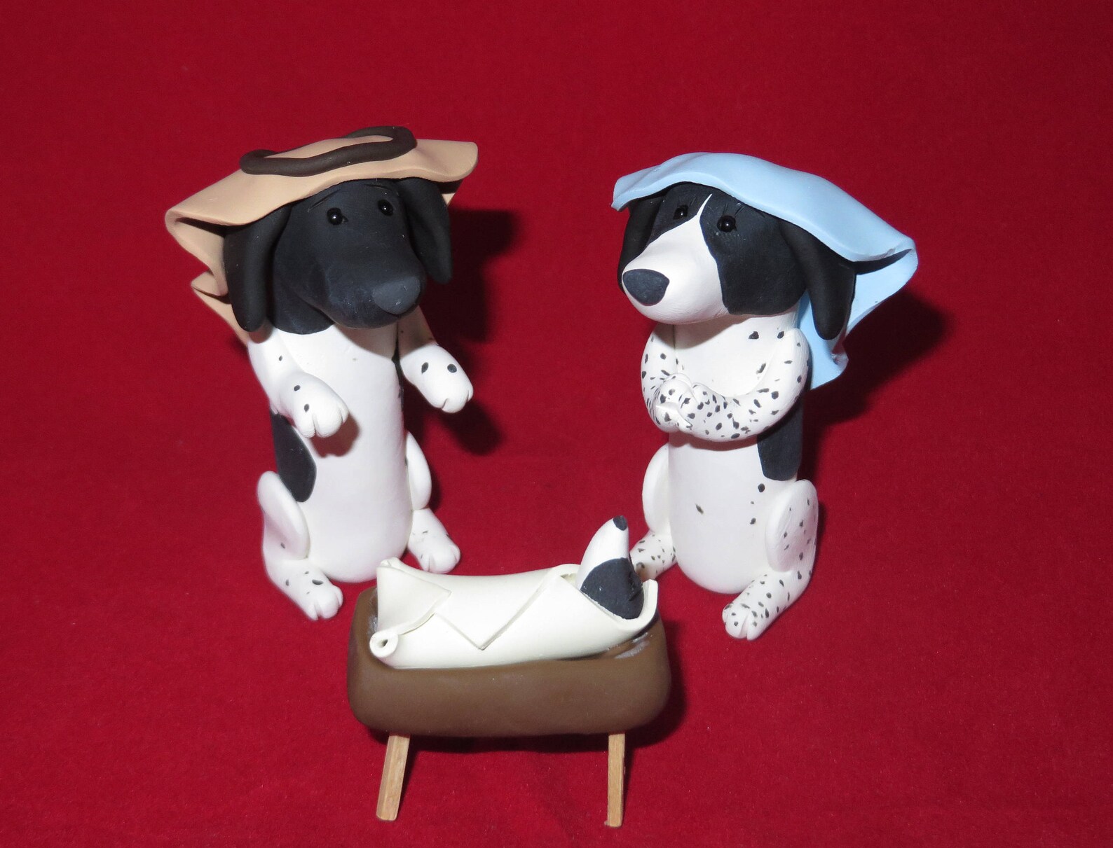 Custom/made to Order Dog Breed 3-piece Nativity Set - Etsy