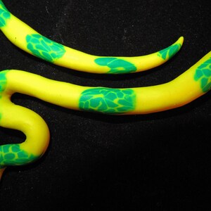 Orange and Red Flexible Snake Necklace - Etsy