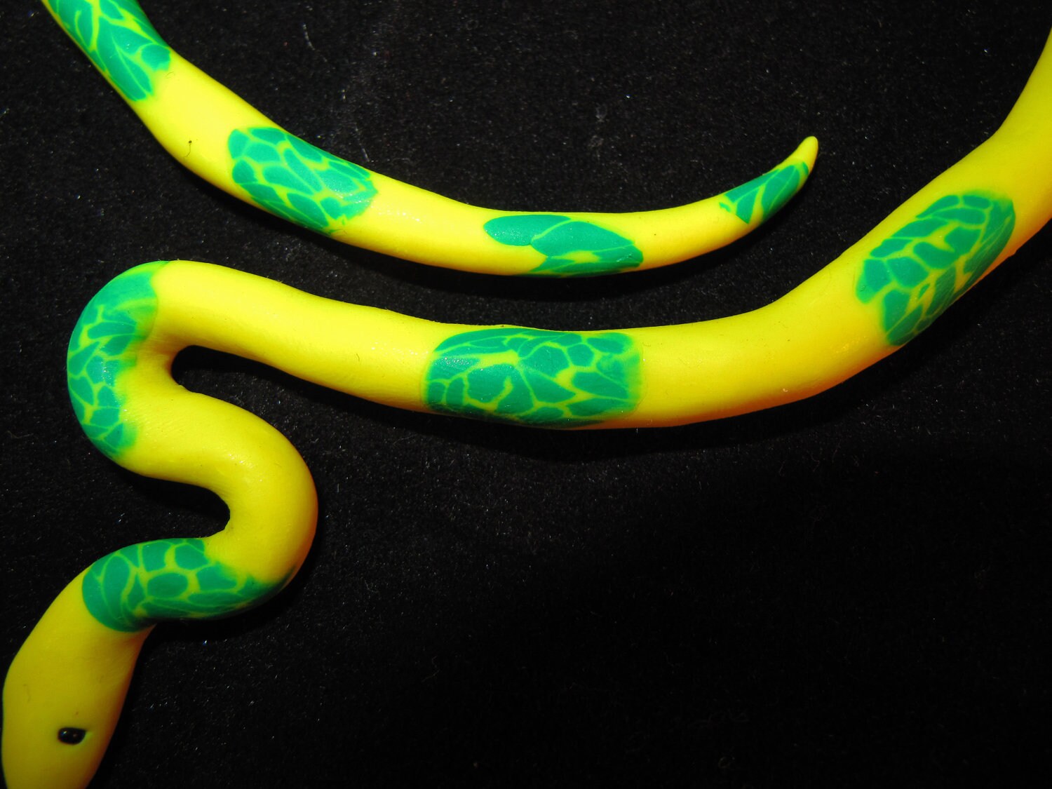 Orange and Red Flexible Snake Necklace - Etsy