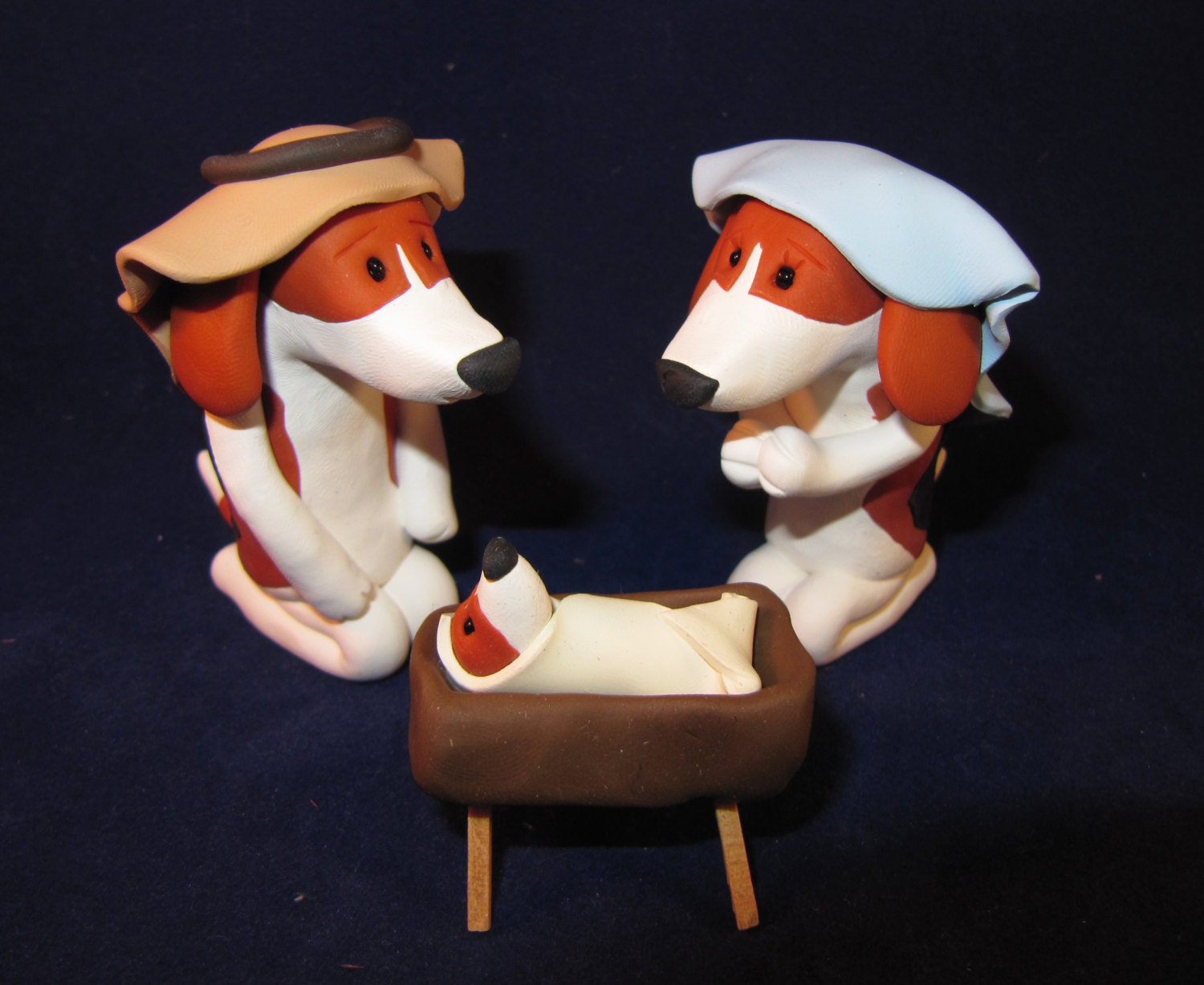 Custom/made to Order Dog Breed 3-piece Nativity Set - Etsy