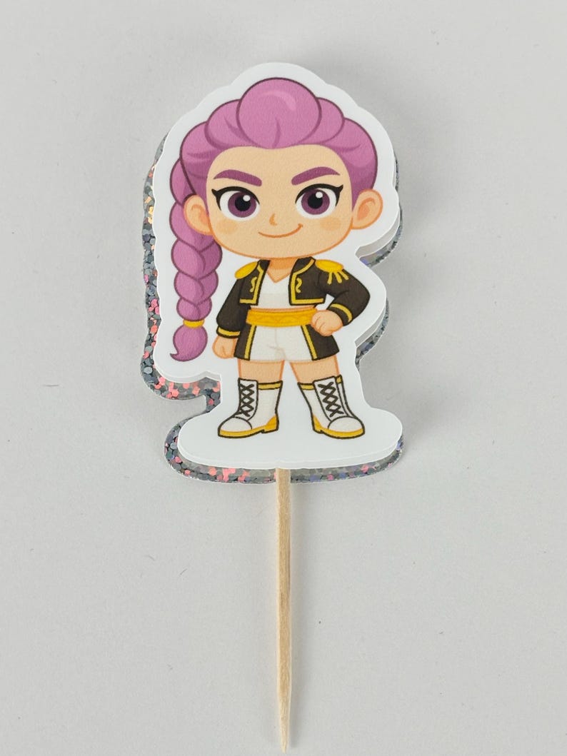 K-pop Inspired Cupcakes Toppers - Huntrix Birthday Party Decor - Etsy