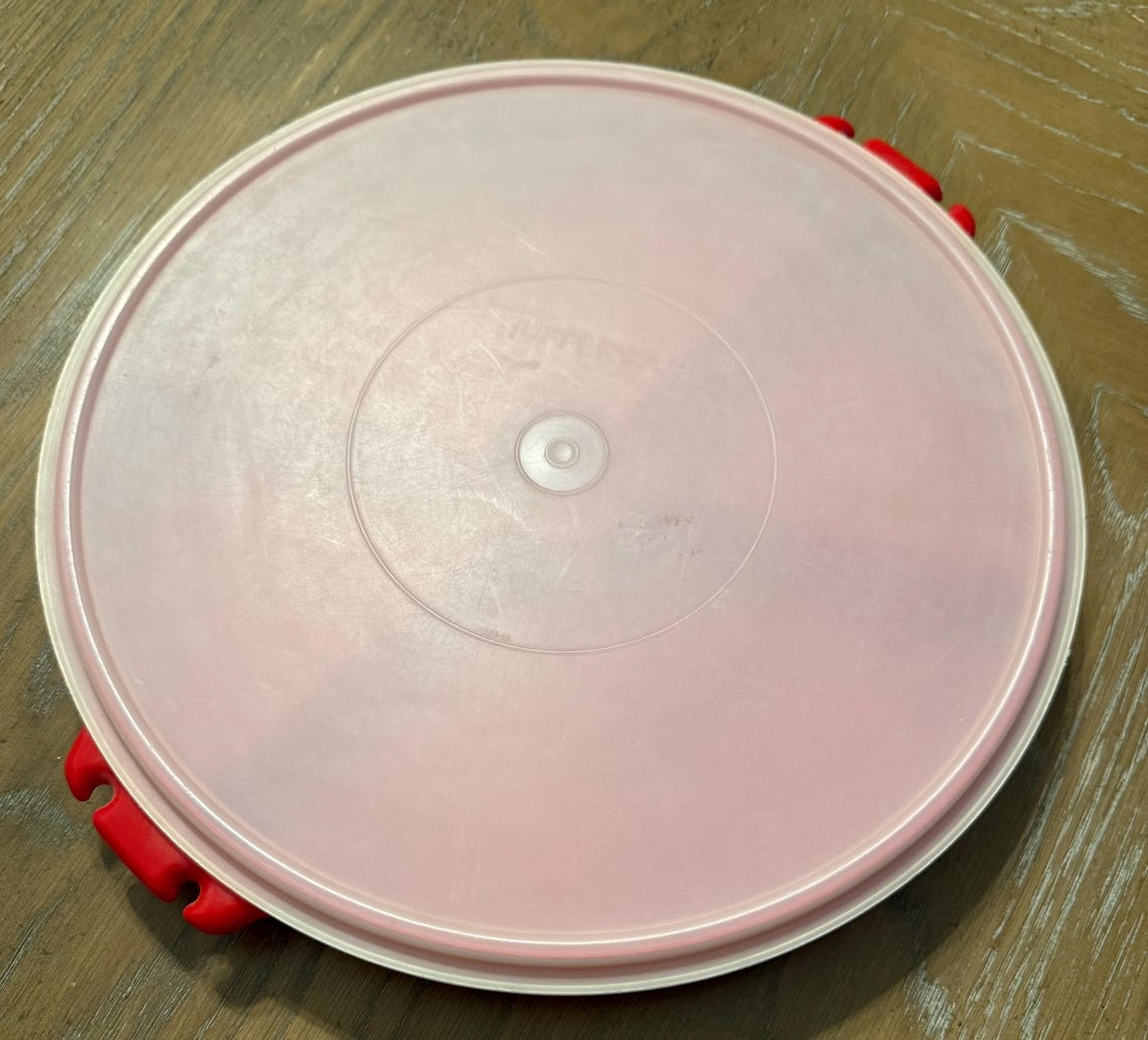 Vintage Red Tupperware Vegetable Relish Serving Container Tray With Lid ...