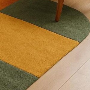 Modern Abstract Color Block Rug Geometric Shape Area Rug Vibrant Multi ...