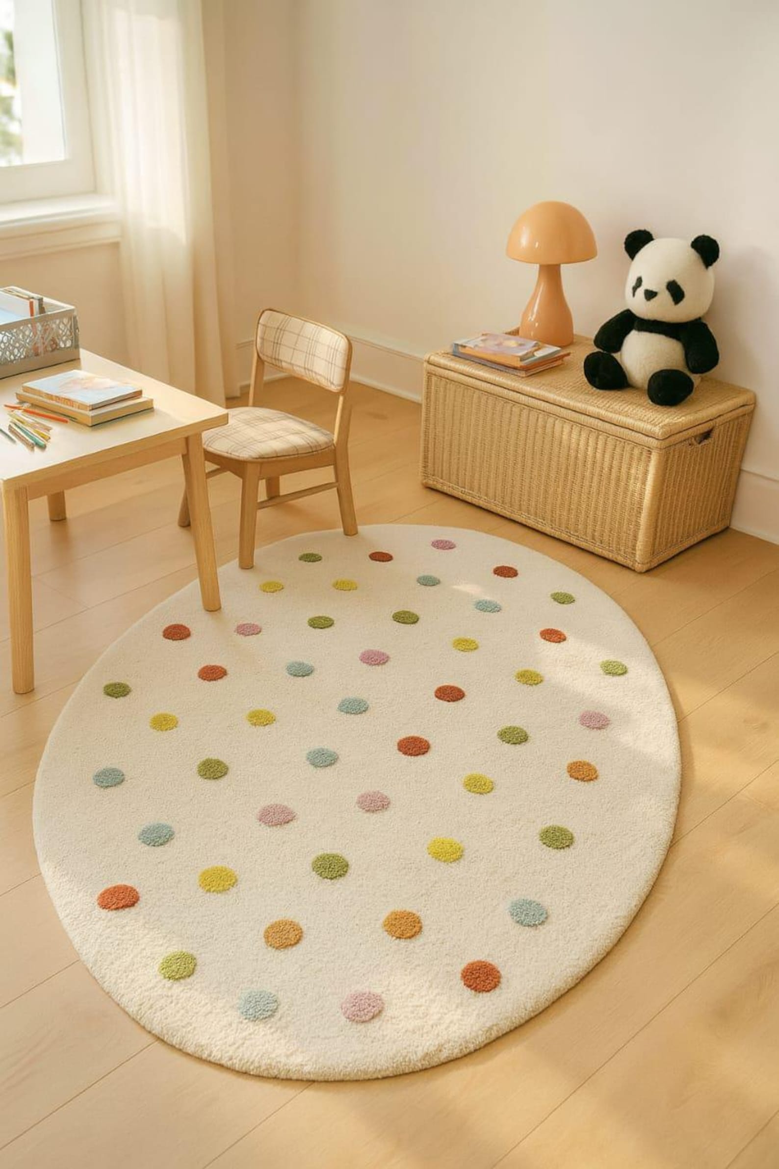 Polka Dot Rug Nursery