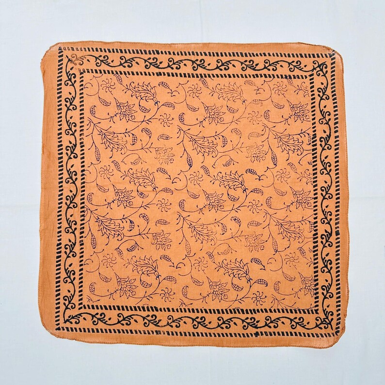 Handmade Block Print Bandanas – 100% Cotton Boho Scarves, Artisan ...