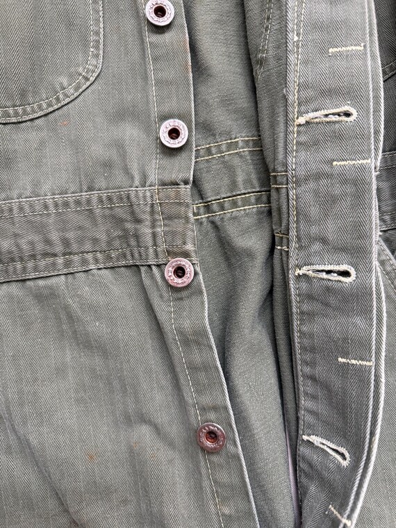 Vintage 1940s WW2 US Military HBT Coveralls Laurel Wr… - Gem