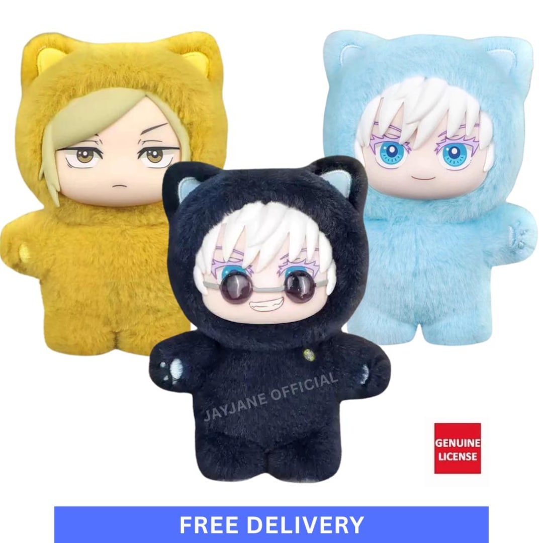 Jujutsu Kaisen Toys Original EAKI 1000% Authentic Cat Ear Plushie ...