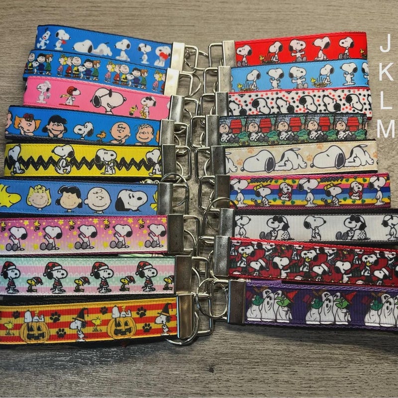 Snoopy Wristlet Key Chain - Etsy