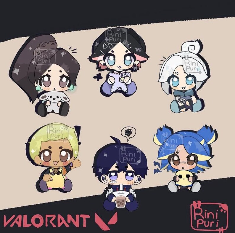 PREORDER || VALORANT Keychains || 2'' Charms || Ft. Iso, Neon, Sage ...