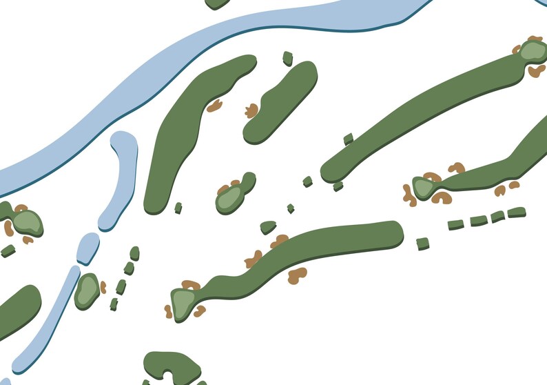 Custom 9 Holes Golf Course Map | Sweetens Cove Golf Club | Printable ...