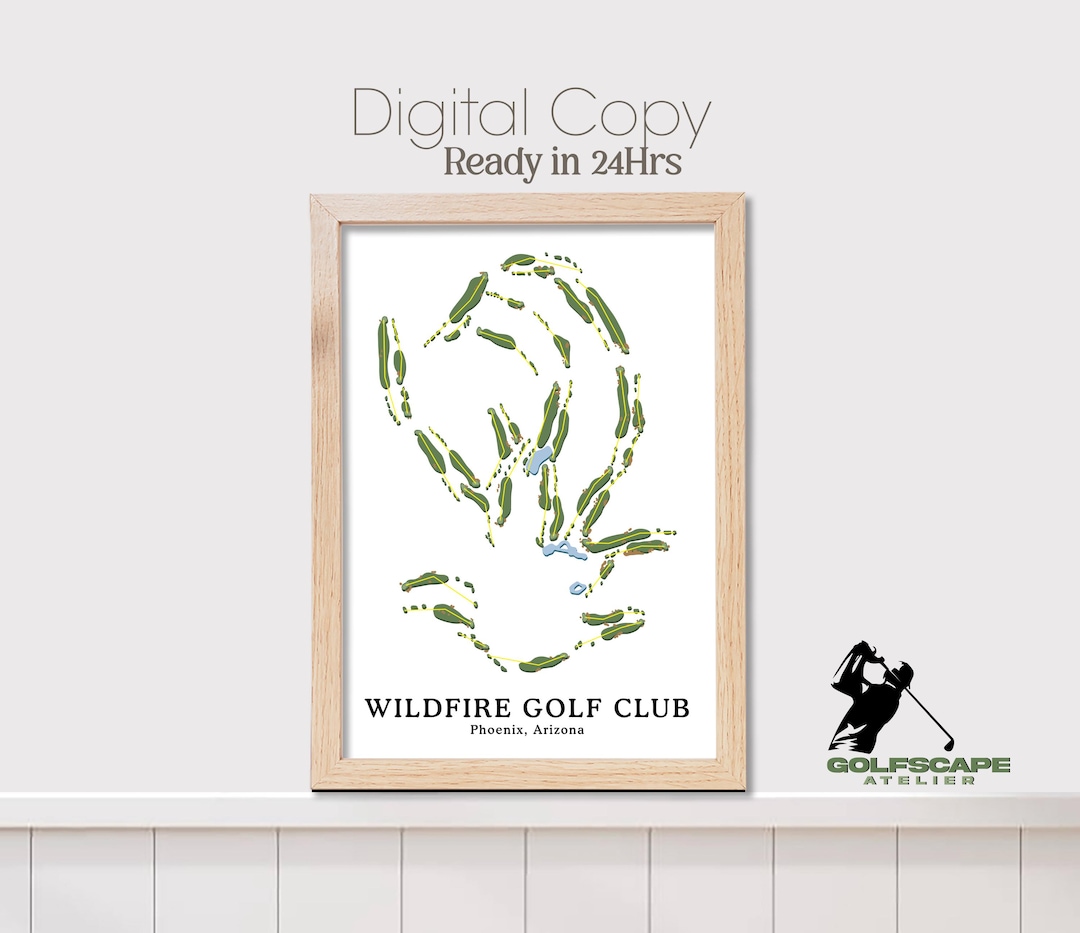 Wildfire Golf Club | Phoenix, Arizona | Gifts for Dad, Illustrated Golf ...