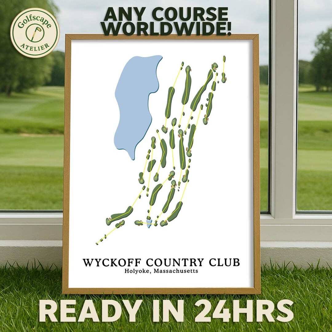 Wyckoff Country Club | Holyoke, Massachusetts | Printable Golf Art for ...