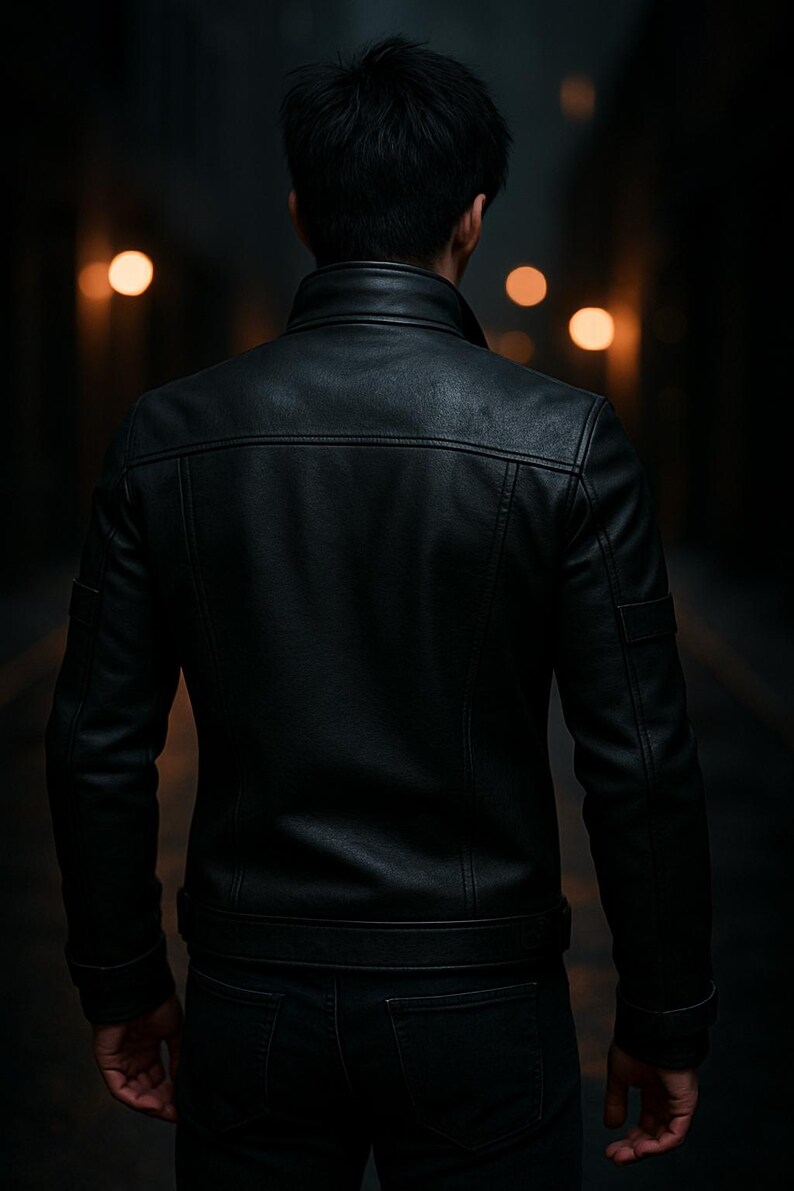 Inspired Toji Fushiguro Black Leather Jacket – Jujutsu Kaisen Cosplay ...