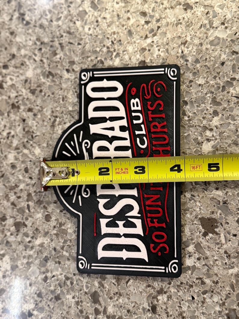 Desperado Club Sign | Dungeon Crawler Carl Fan Art | 3D Printed Plaque ...
