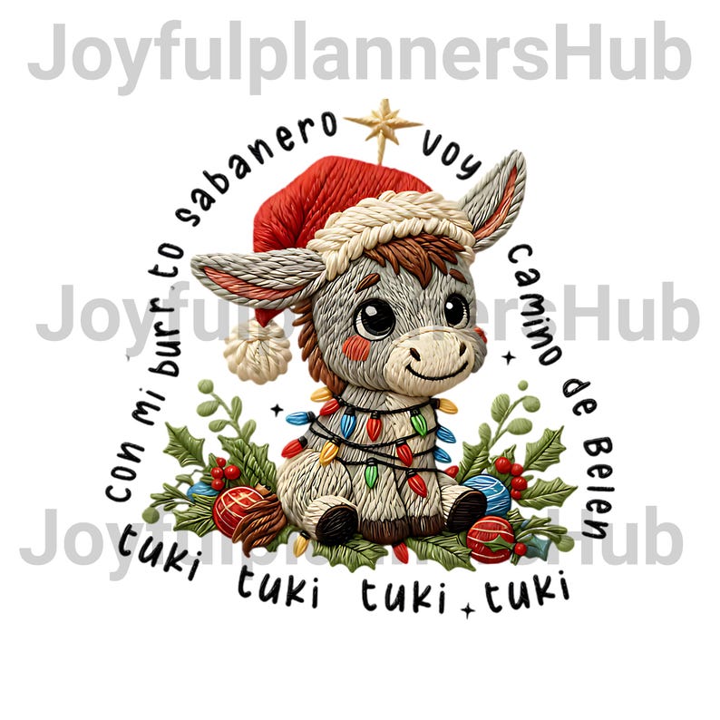 Mi Burrito Sabanero Donkey PNG | Mexican Christmas - Etsy Canada