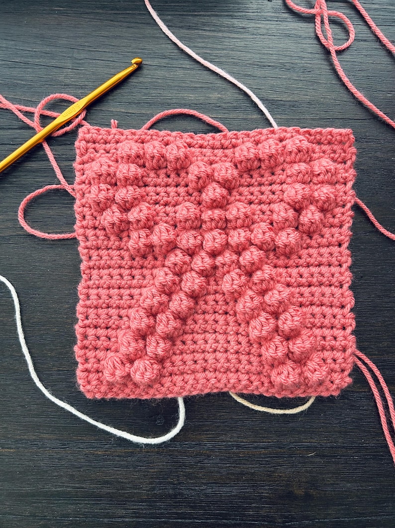 Bobble Bow Granny Square Crochet Pattern (PDF Download) – Beginner ...