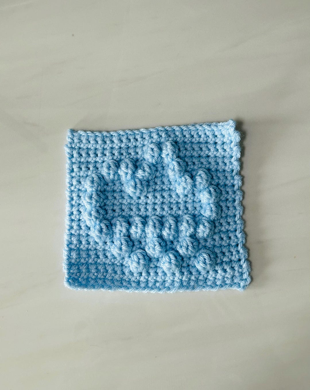 Bobble Rain Cloud Granny Square Crochet Pattern: Easy Beginner PDF - Etsy