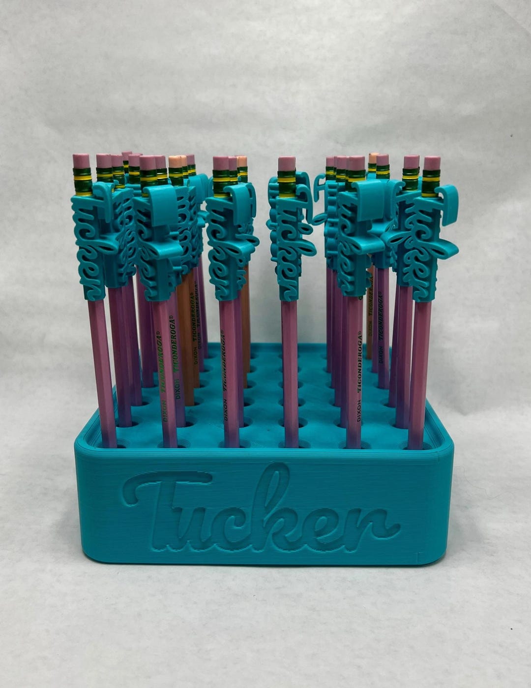 Custom 3d Printed Pencil Holder Toppers Personalized Desk Organizer