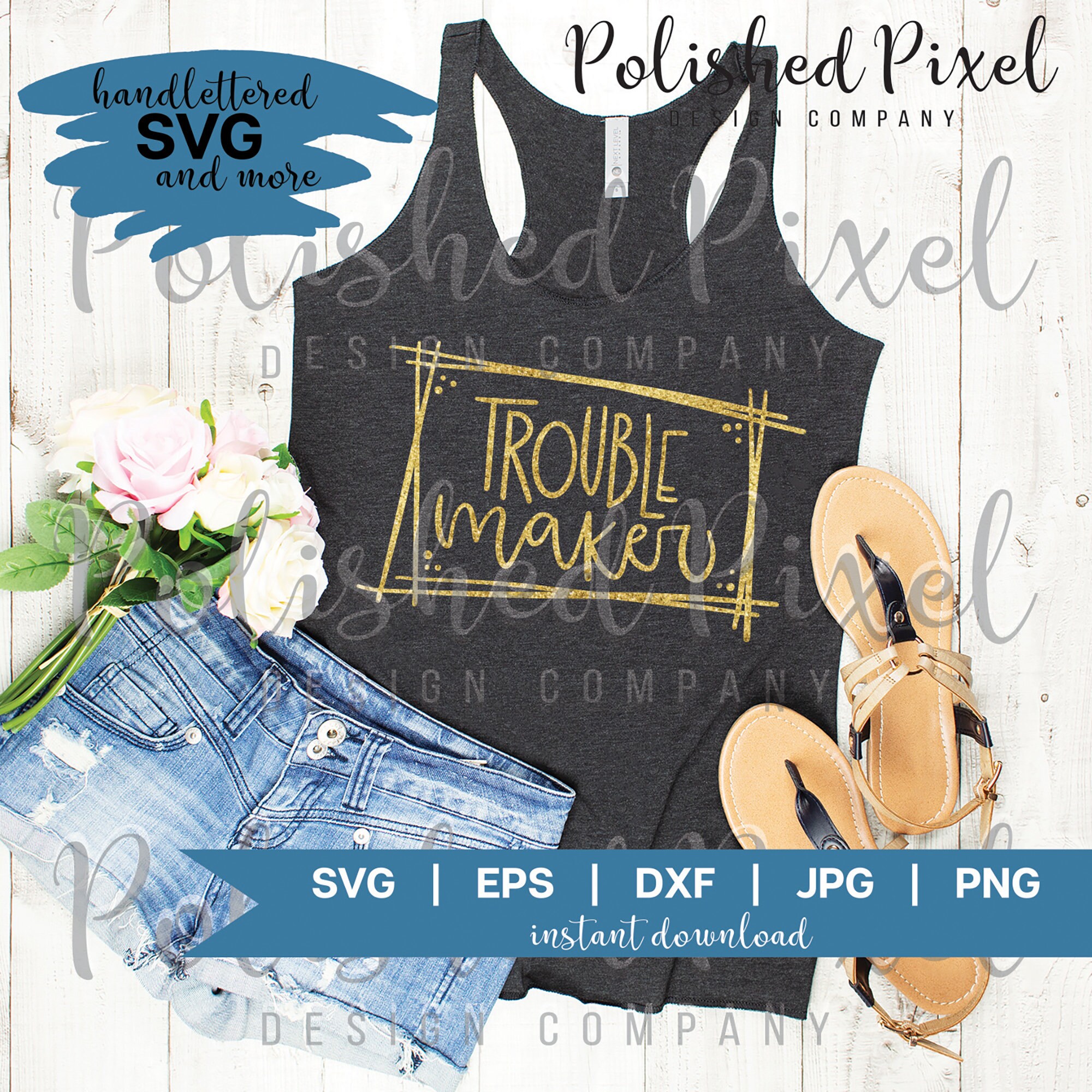 Trouble Maker SVG Sister SVG Brother SVG Trouble Cut File | Etsy