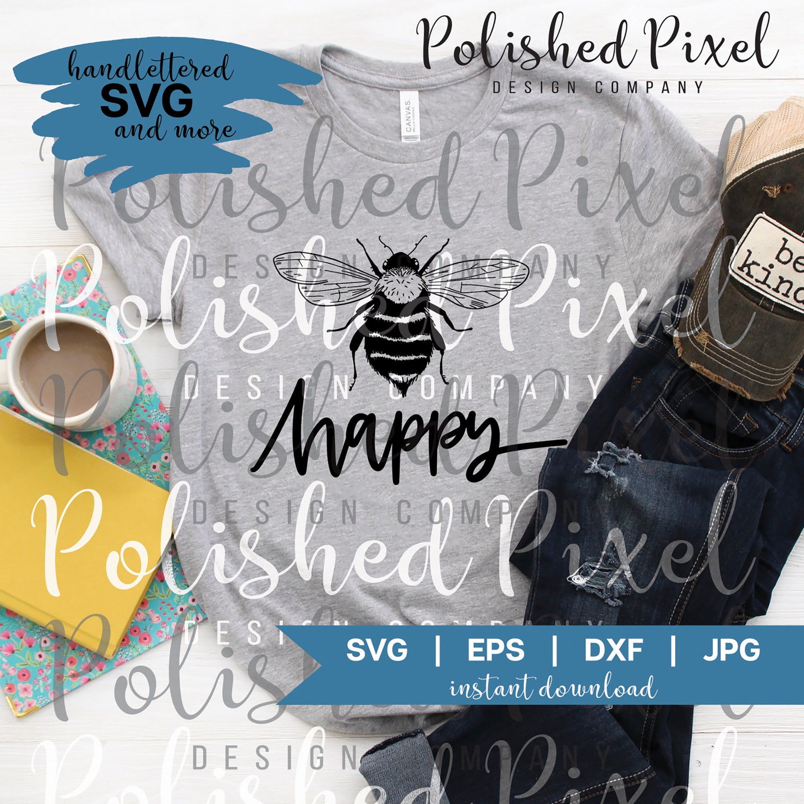 Bee Happy SVG, Be Happy SVG, Bee SVG, Bumble Bee Svg, Happy Svg ...