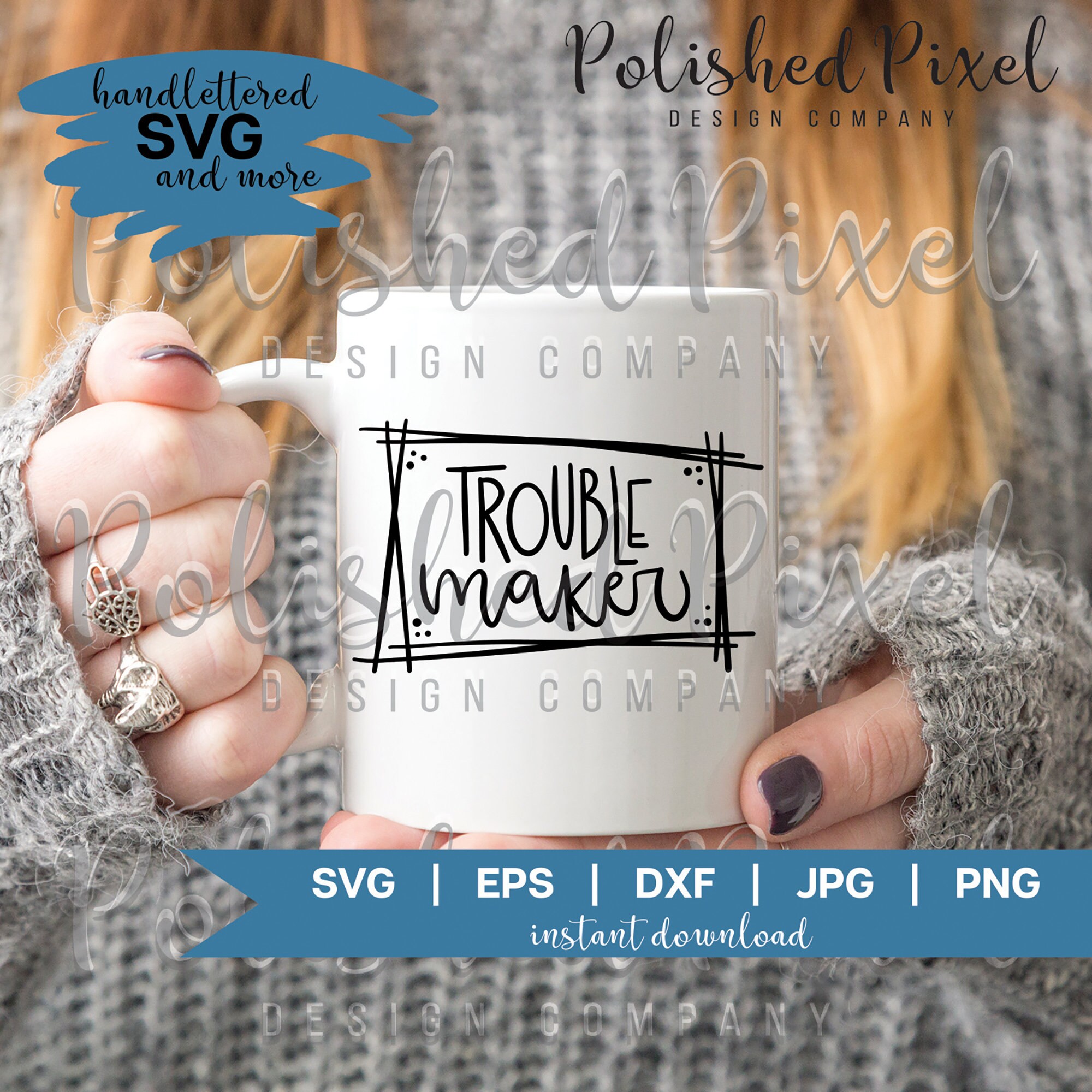 Trouble Maker SVG Sister SVG Brother SVG Trouble Cut File - Etsy