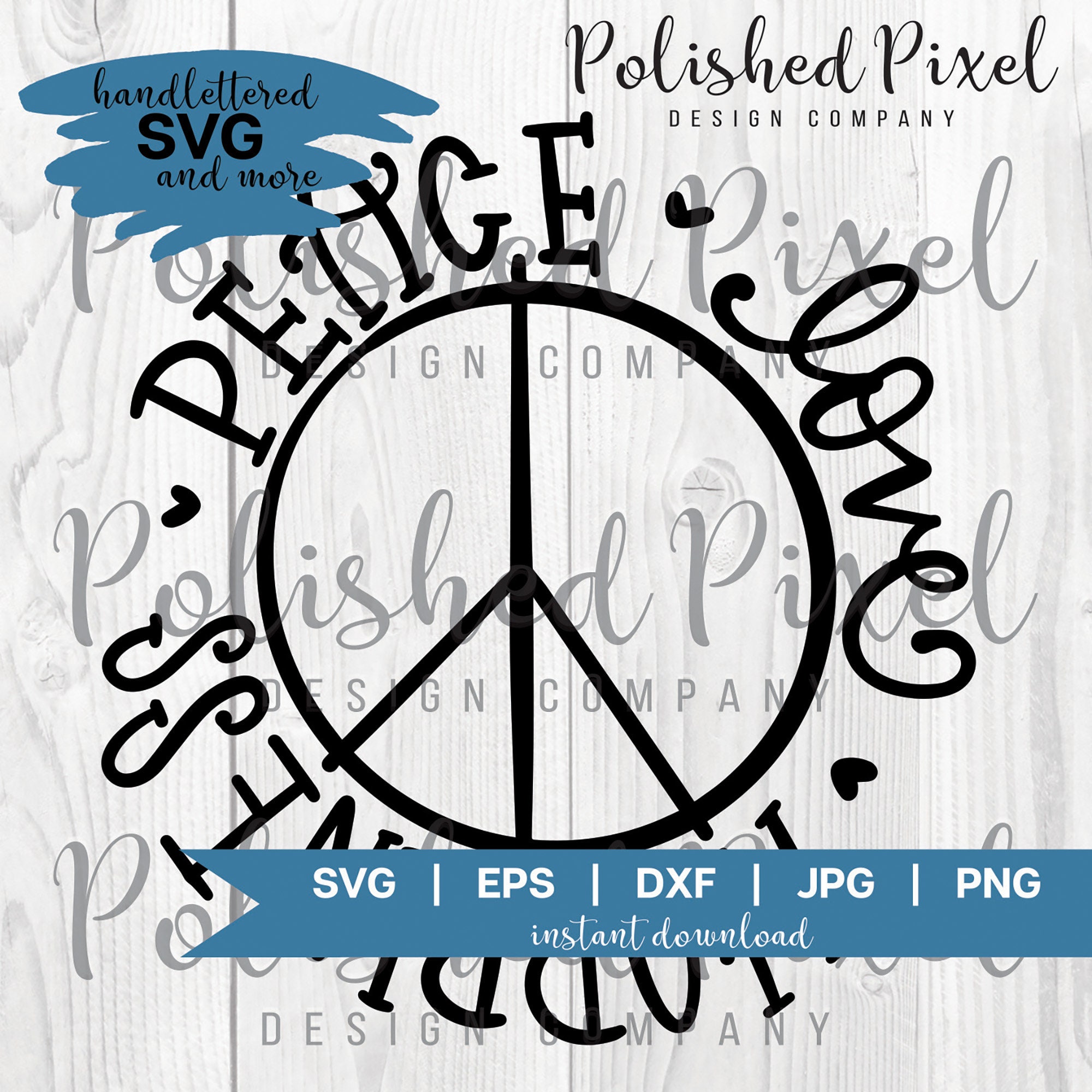 Peace Love Happiness SVG Peace Sign SVG Peace SVG - Etsy