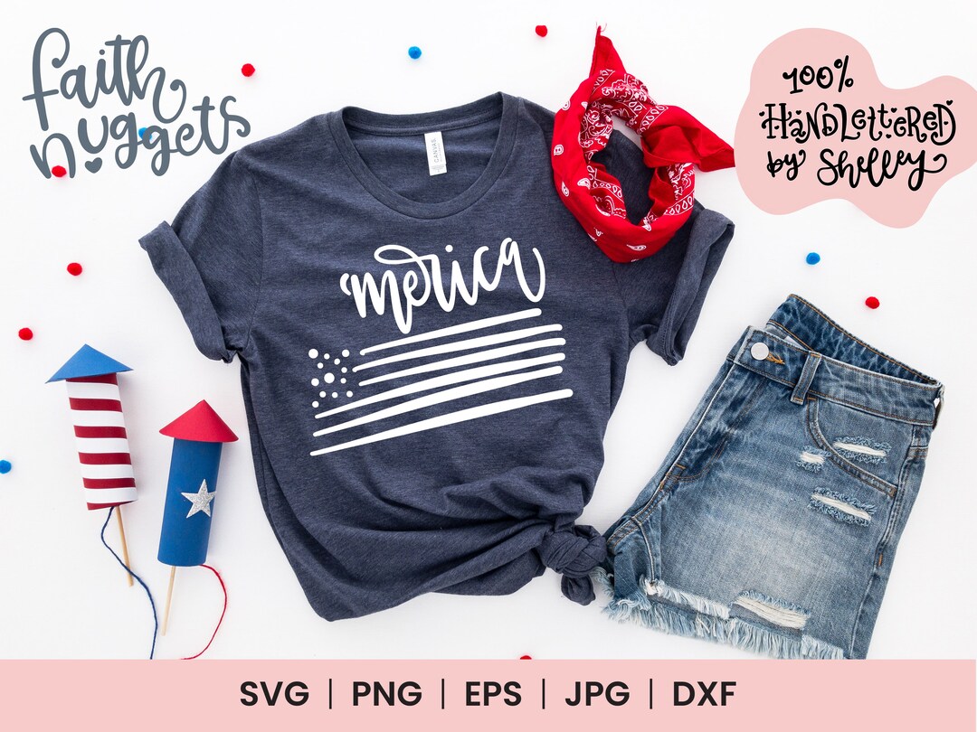 Merica SVG, America SVG, 4th of July SVG, Independence Day Svg ...