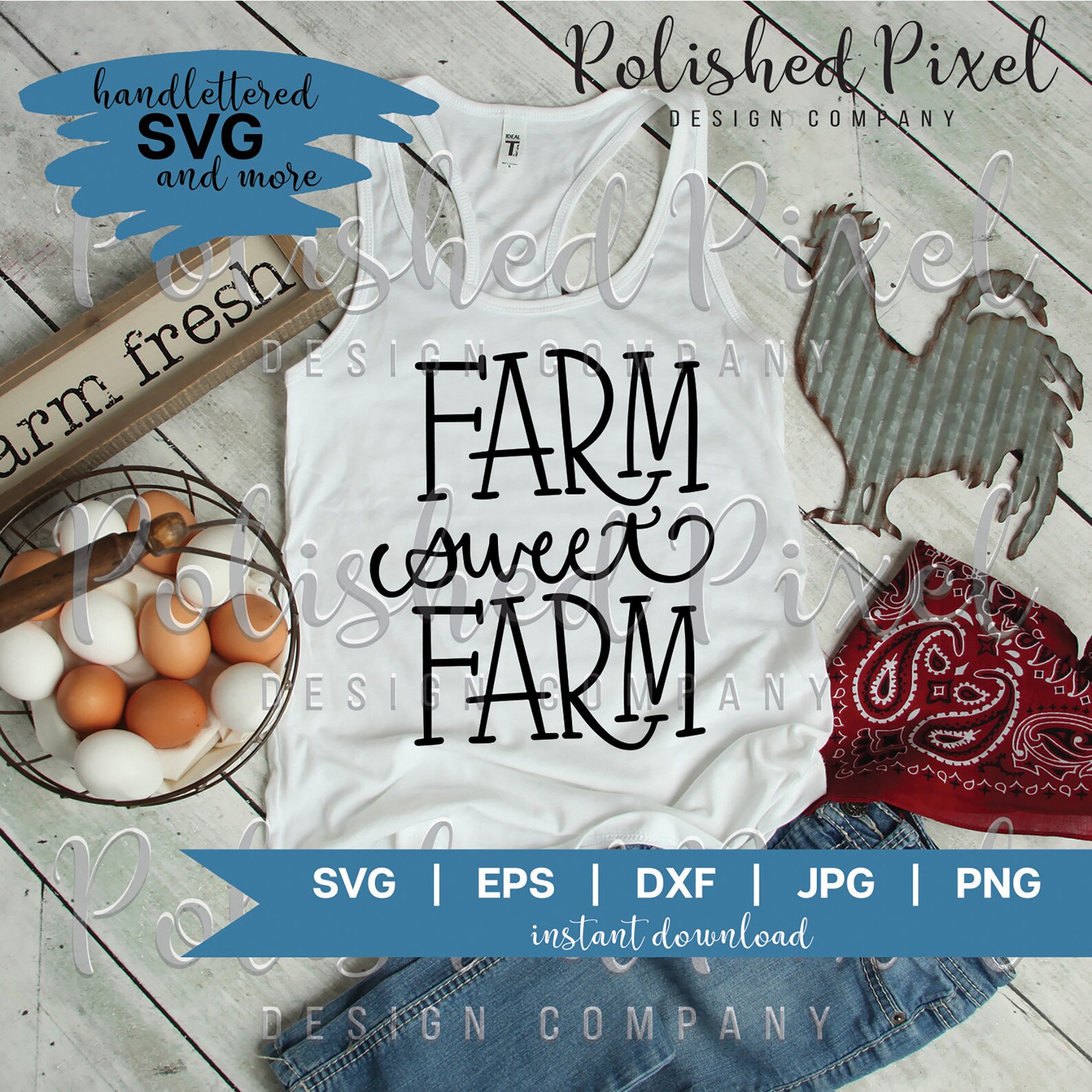 Farm Sweet Farm SVG Farmhouse Decor SVG Farm Life SVG | Etsy
