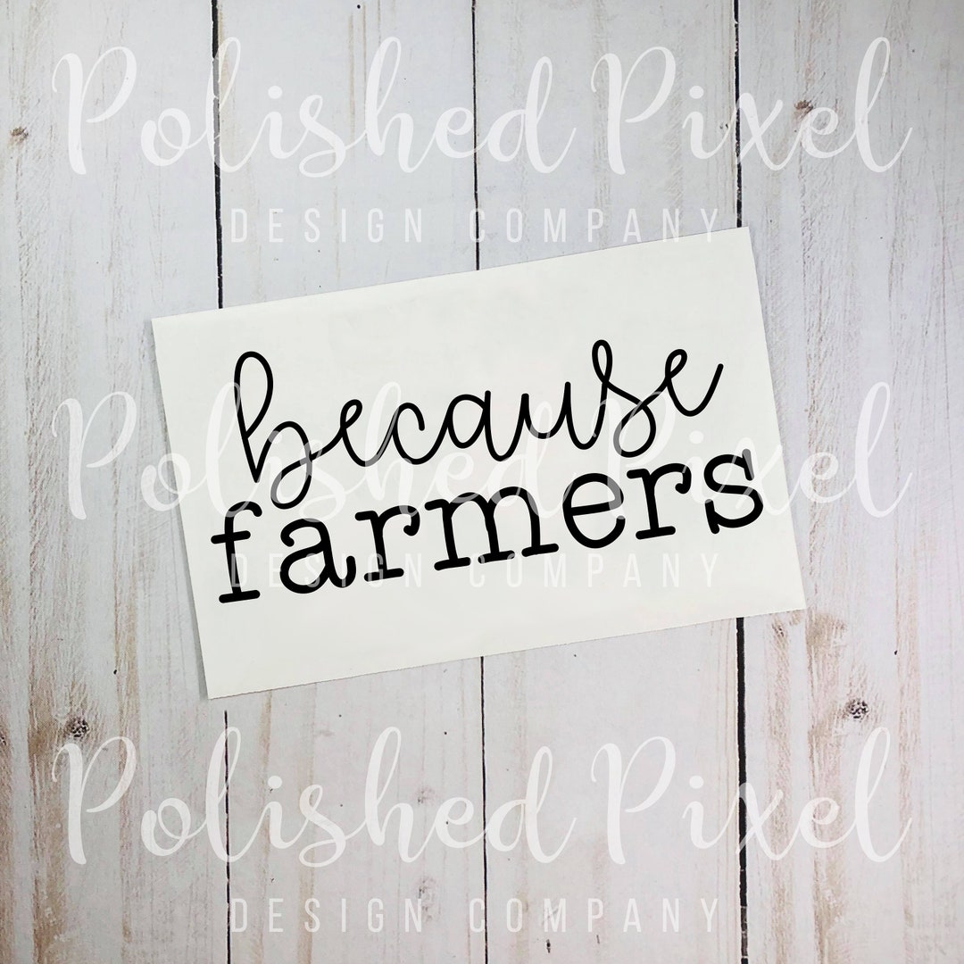 Support Your Local North Carolina Farmers - Because Farmers Decal ...