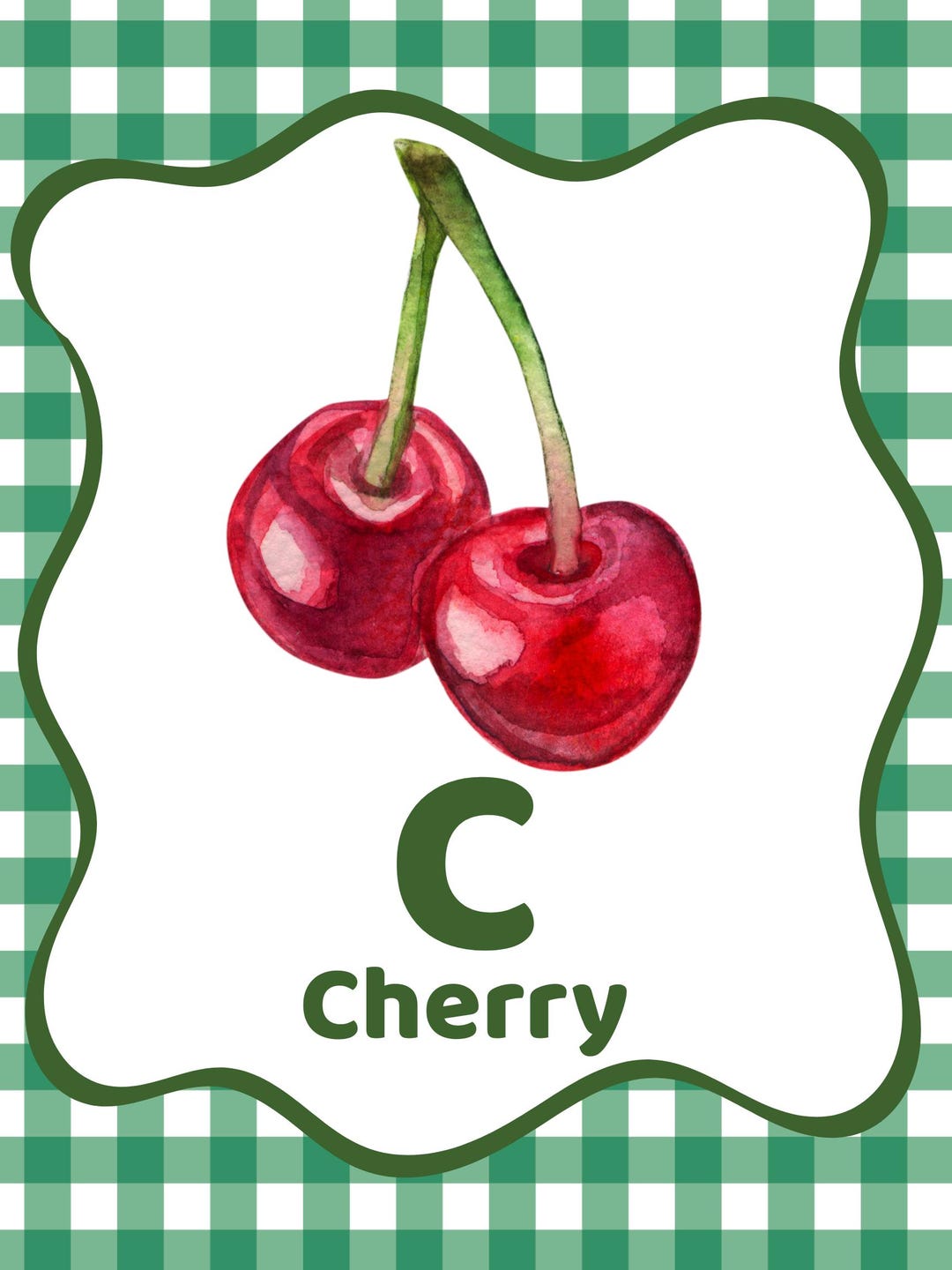 A–Z Fruit Alphabet Poster - Etsy