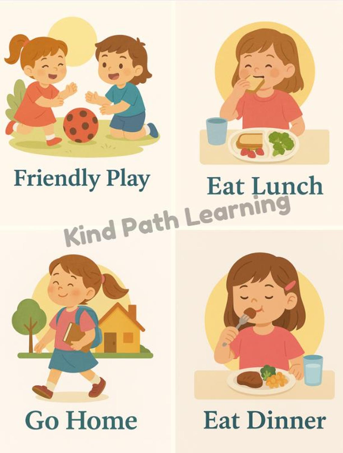 XL Daily Visual Routine Cards | Steady Steps | for Neurodivergent ...