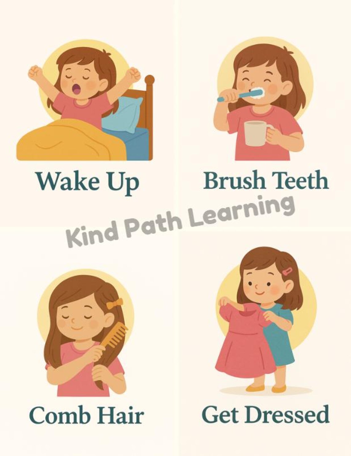 XL Daily Visual Routine Cards | Steady Steps | for Neurodivergent ...