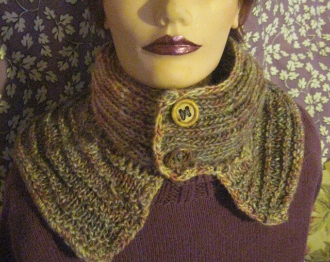 Bamboo Wool Victorian Buttoned Collar - Etsy