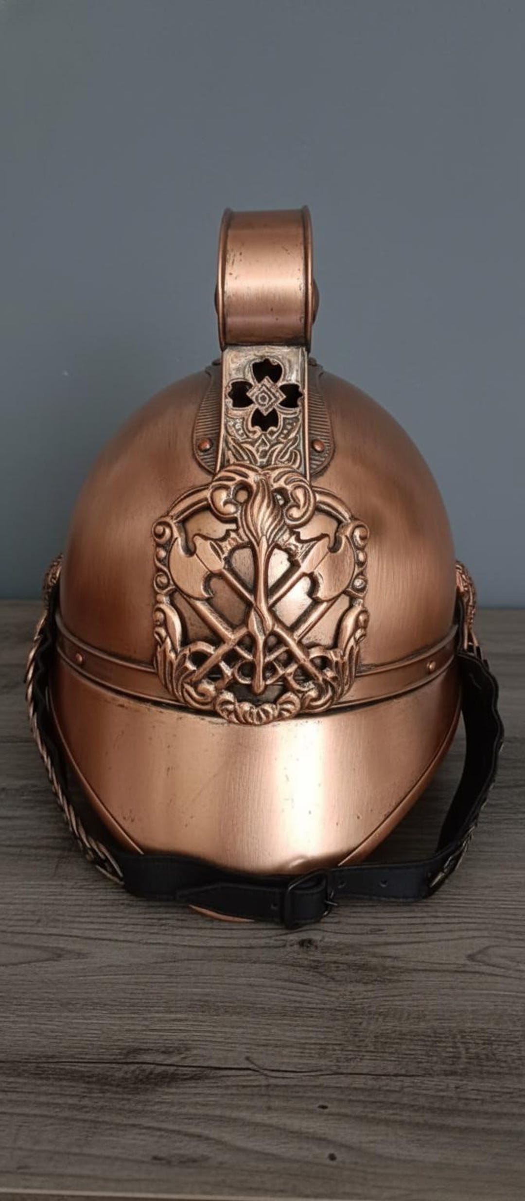 Handmade Copper Finish Parade Helmet: Historical Roman Replica With ...