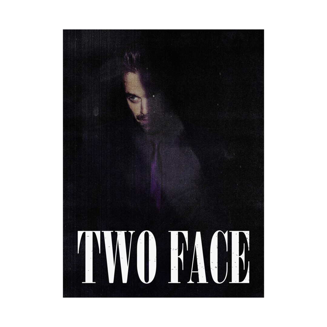 Two Face Portrait Matte Vertical Posters | Dark Moody Photo Poster - Etsy
