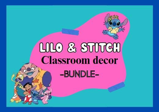 Lilo and Stitch Classroom Decor Bundle - Etsy