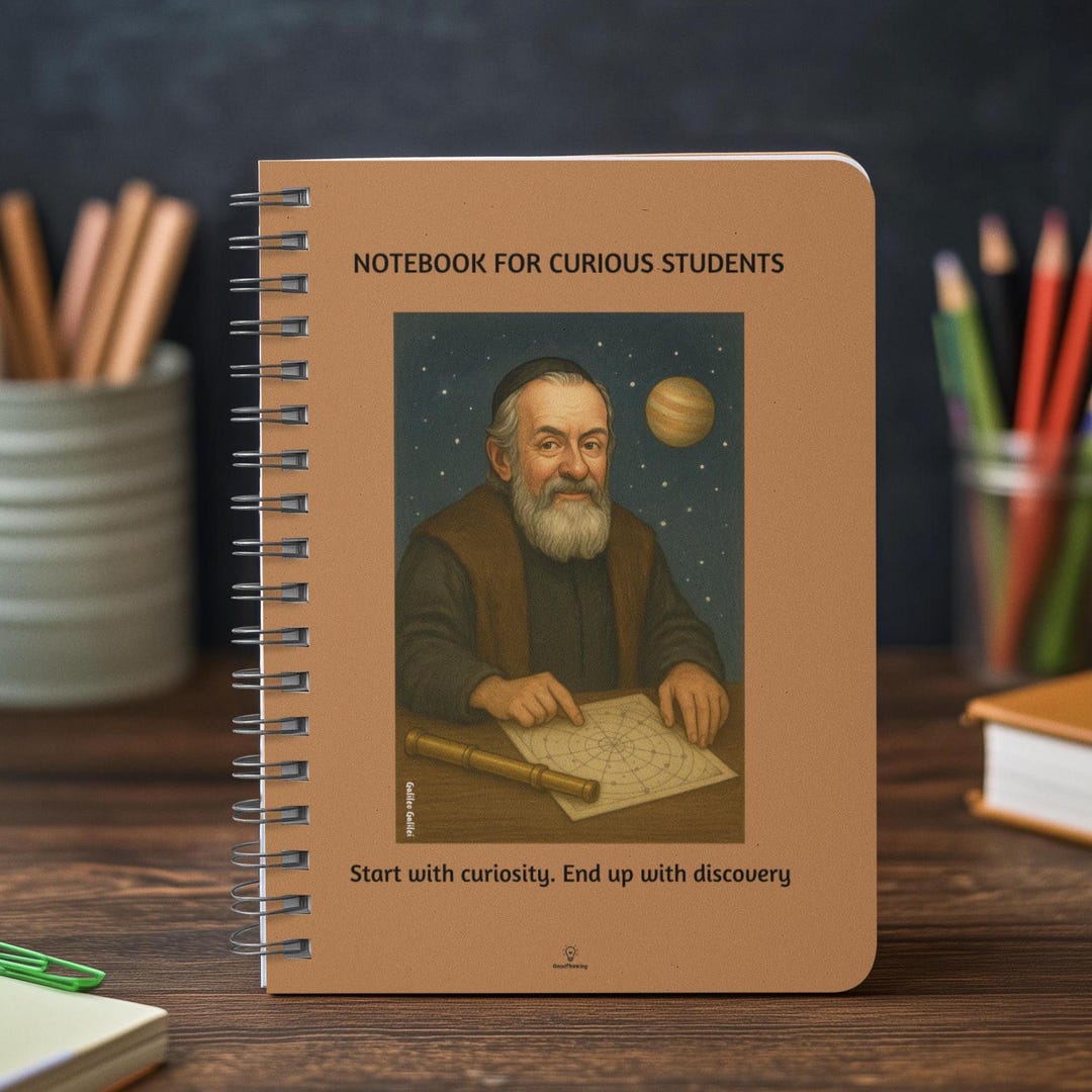 Galileo Inspired Spiral Notebook: Back to School Gift for Students and ...