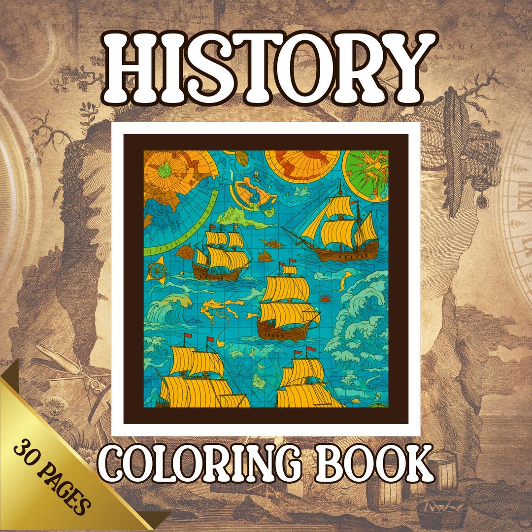 History Coloring Book | Ancient Civilizations, Historical Events ...