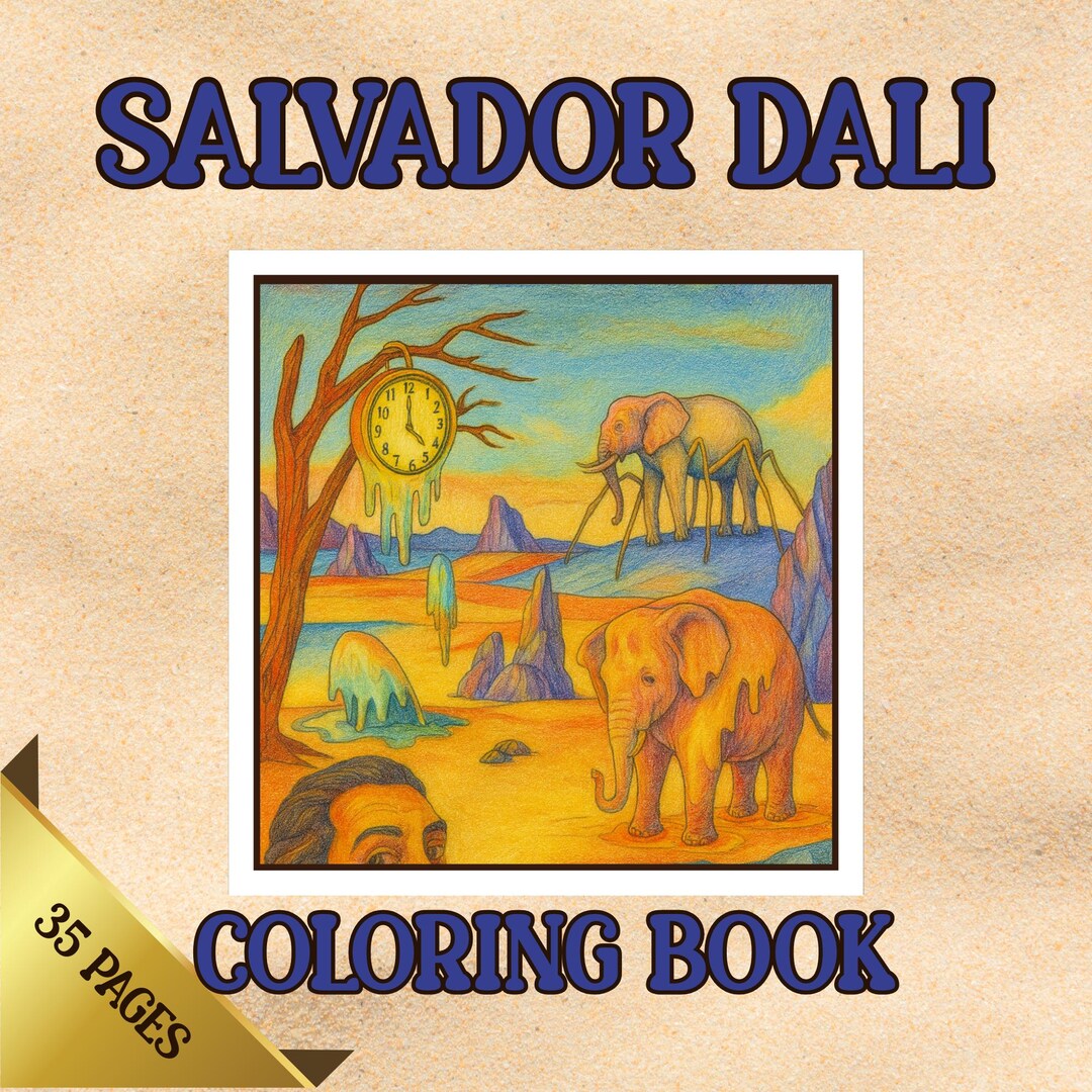 Salvador Dali Coloring Book | 30 Surreal Printable Pages (PDF) - Etsy