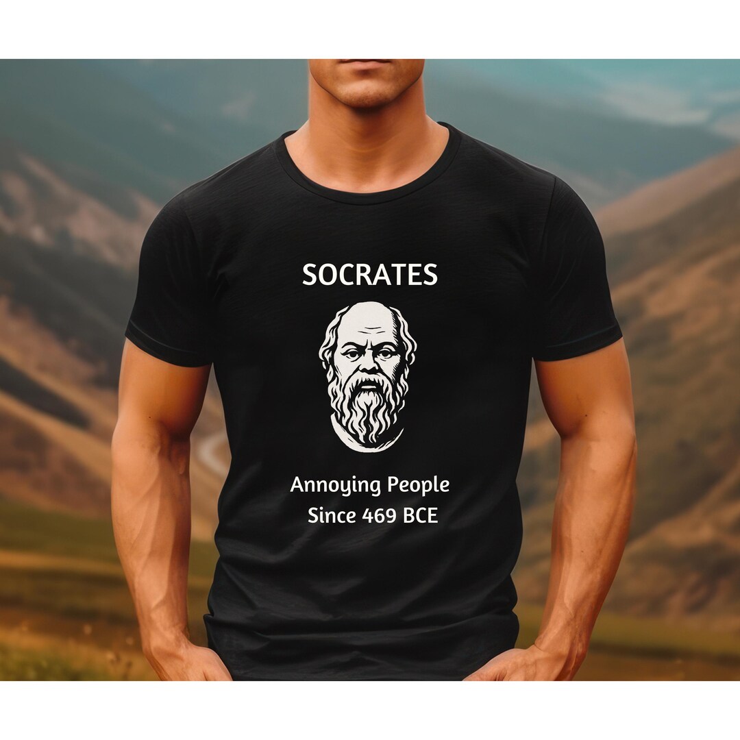 Socrates Unisex Philosophy T-shirt - Unisex Jersey Tee, Soft Cotton ...