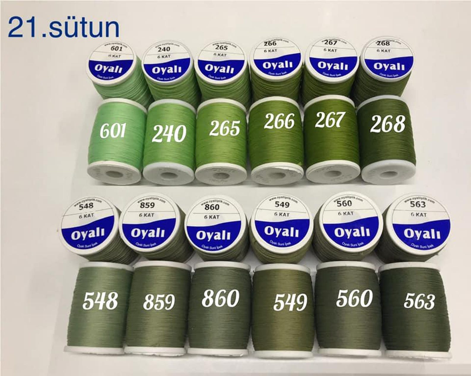 Oyalı Artificial Silk Thread for Embroidery 50g - 4ply - 6ply - 9ply ...