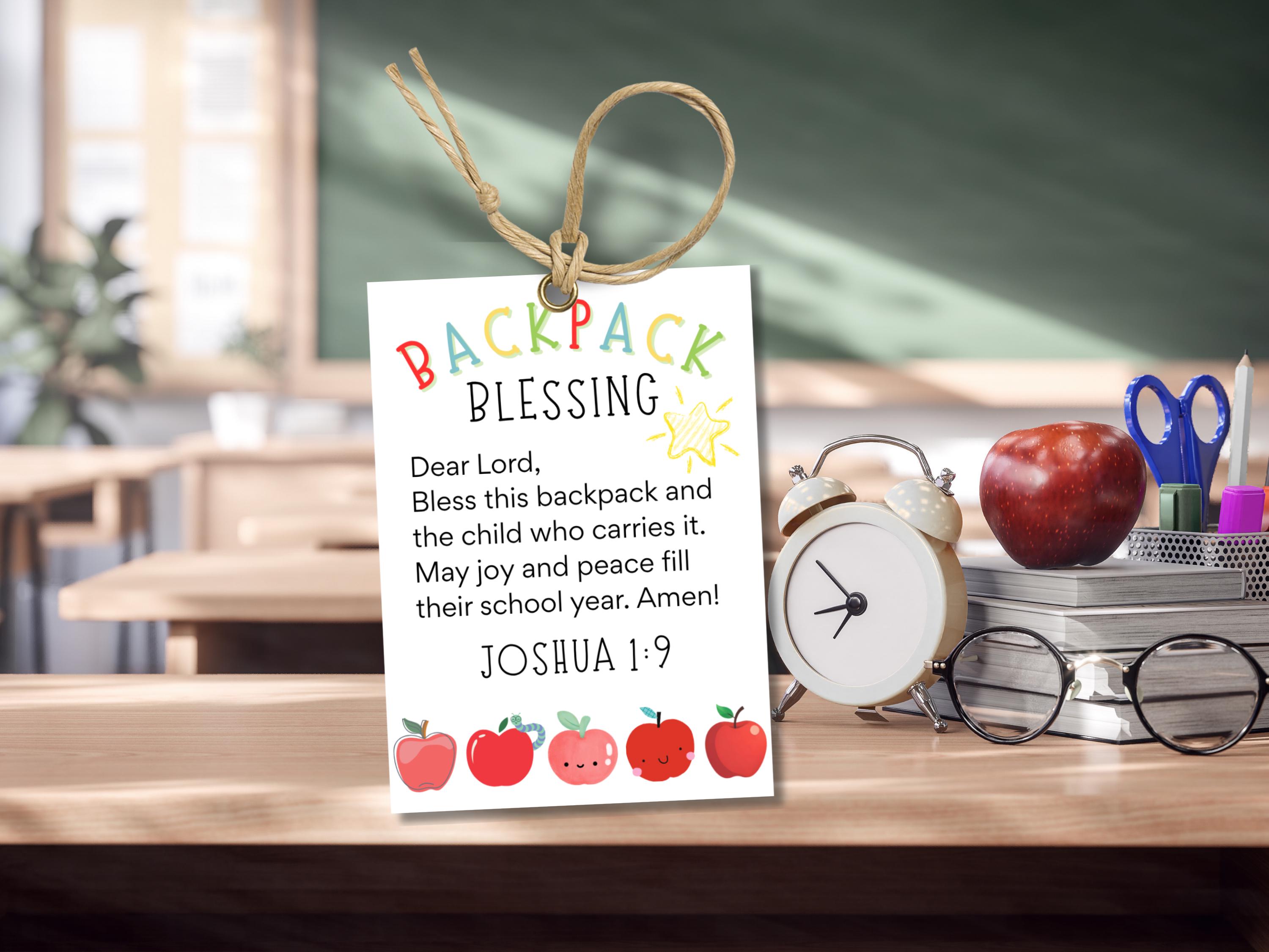 Backpack Blessing Backpack Blessing Tags Backpack Tag Backpack Tags ...